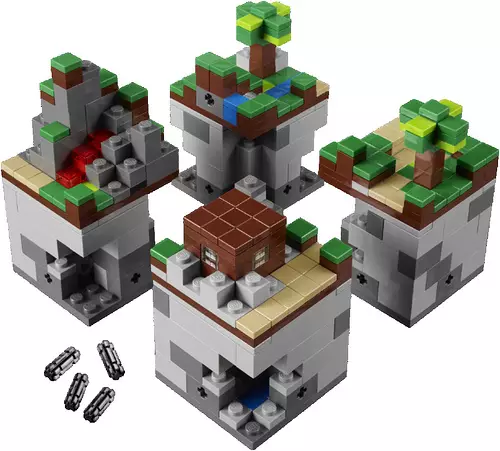 LEGO Minecraft Inokuita Iwe Uvake Yako Yako Cubic Micro-Nyika 10481_1