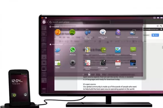 Ubuntu para Android trae o escritorio Linux completo ao móbil 10741_1