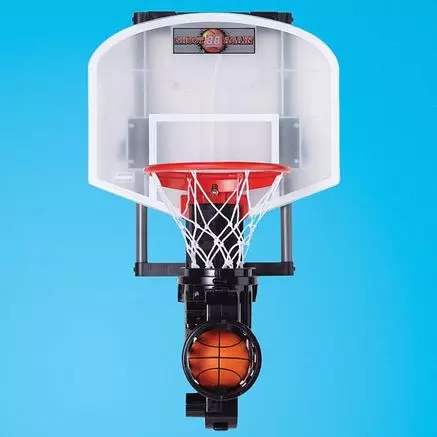 Némbak Deui Baskét: Nerf Hoops Jeung Ball Balik System 11170_1