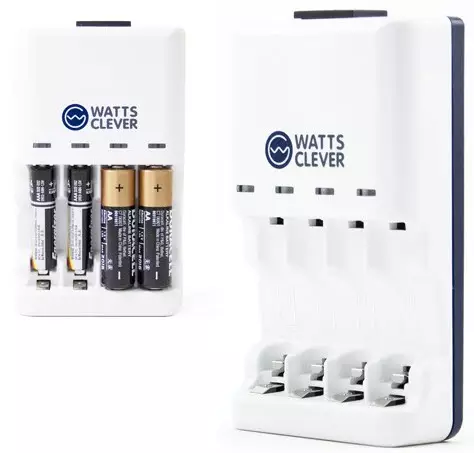 Watts Clever Alkaline Battery Charger Imakulolani Kugwiritsa Ntchitonso Mabatire Otayidwa