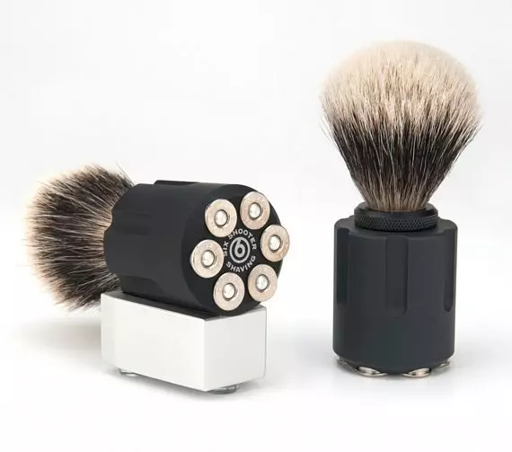 Six Shooter Shave Brush. Manly Tools for Manly Shaving