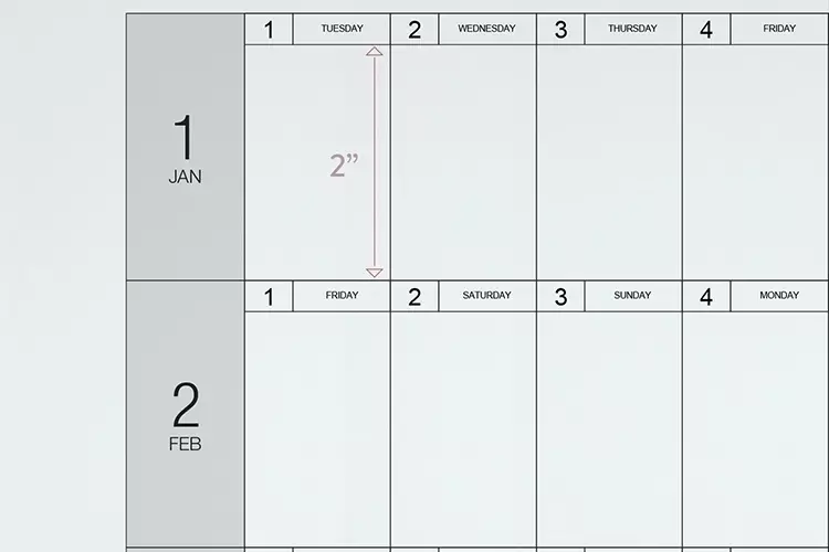 Calendrier de planification de la décennie Workhow 12588_4