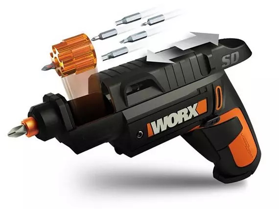 I-Worx Semi-Automatic Cordless Drill Ilayisha iiBits ezintandathu ngexesha