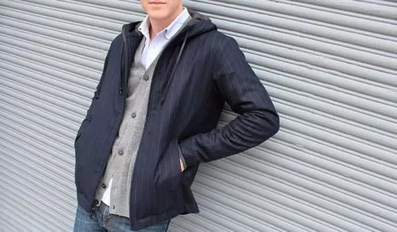 Pinstripe Hoodie: Business Casual Goes Street