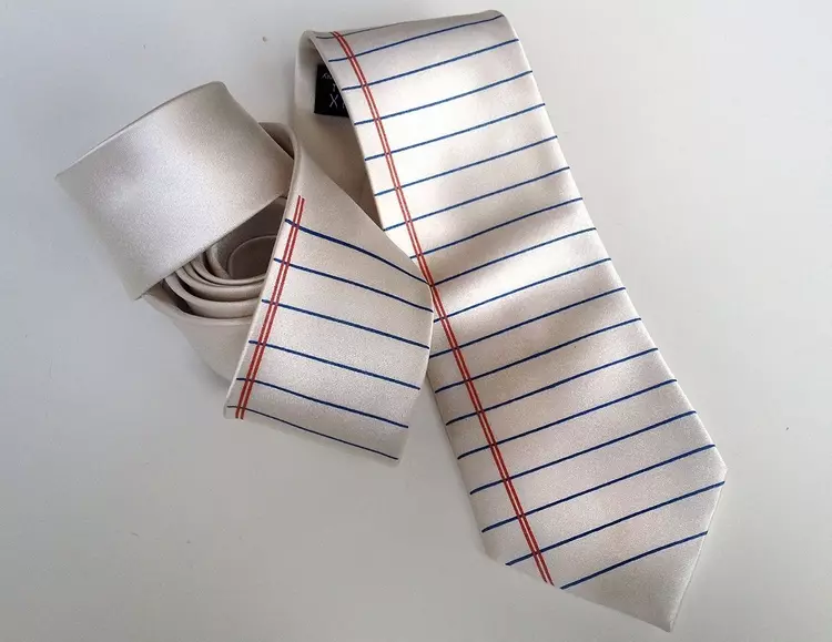 Notebook Paper Necktie