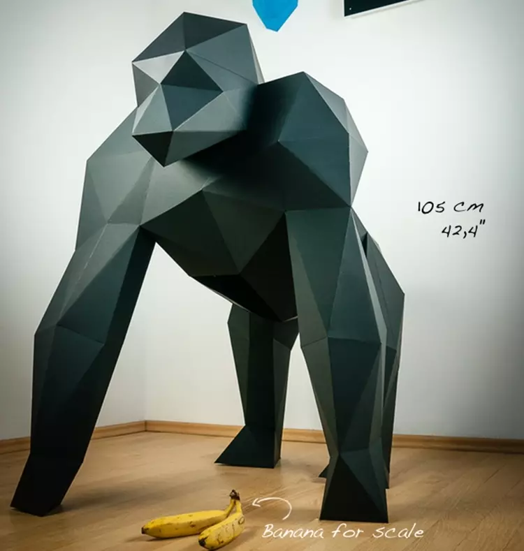 Papertrophy DIY Lifesize Gorilla 14744_1