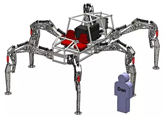 Stompy bụ Robot nwere ụkwụ isii nwere ike ịrụ ọrụ 1621_1