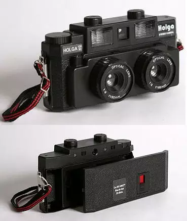 Holga 120-3D Stereo Kamera, “Viewmaster 3D” mazmunyny surata düşürmäge mümkinçilik berýär, ayok! 17169_1