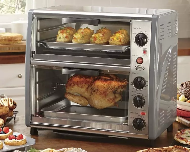 Ang Ginny's Brand Double-Decker Toaster Oven