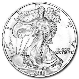 เหรียญ American Silver Eagle ปี 2009: เพิ่มโลหะมีค่าเล็กน้อยให้กับผลงานของคุณ 18307_1