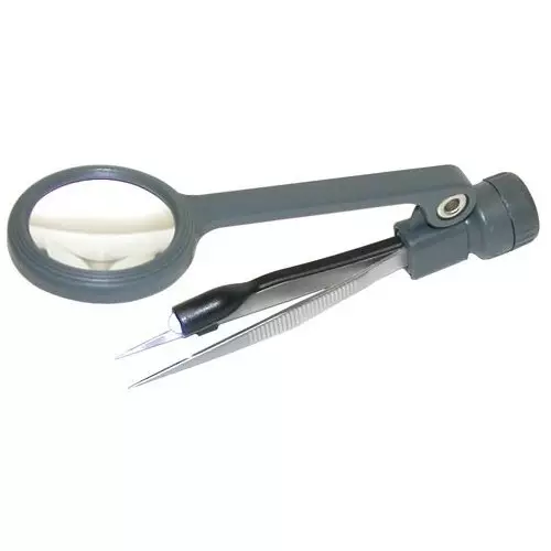 I-Magnigrip Yongeza iGlass ekhulisayo, i-LED kwi-Tweezers 18496_1