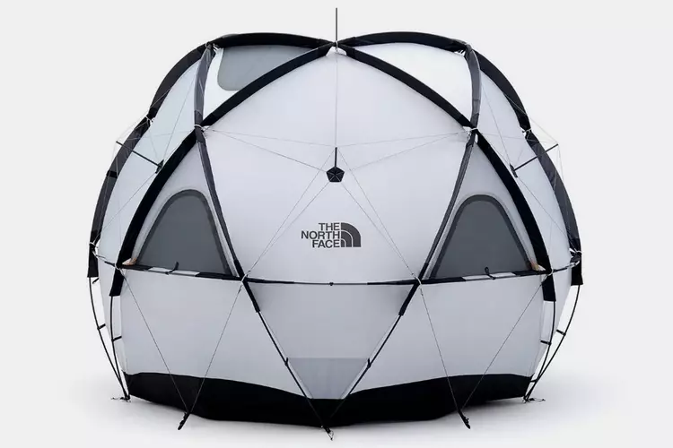 Tenda Geodome 4 della parete nord