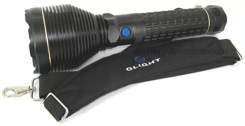 „Olight SR90 Intimidator“ LED žibintuvėlis kelia baimę dideliu ryškumu, dar didesne kaina 2355_1