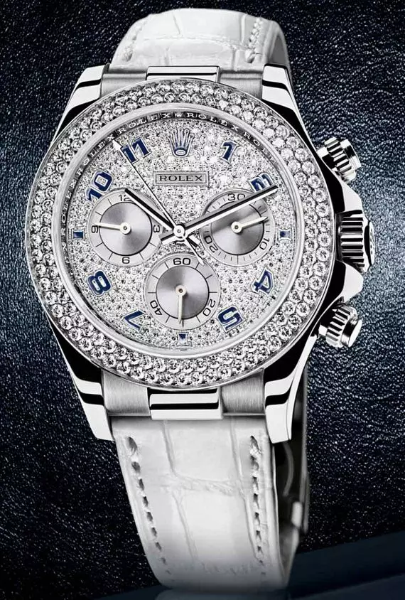 2009-yilda Rolex Diamond Daytona boshqa hashamatli soatlarni o'ldiradigan ajoyiblikni qaytaradi 2550_1