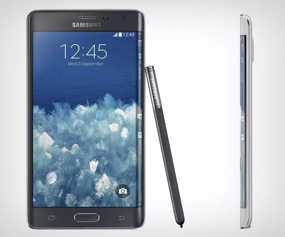 Samsung Galaxy Note Edge het 'n gebuigde skermrand wat as 'n sekondêre skerm dien 2559_1