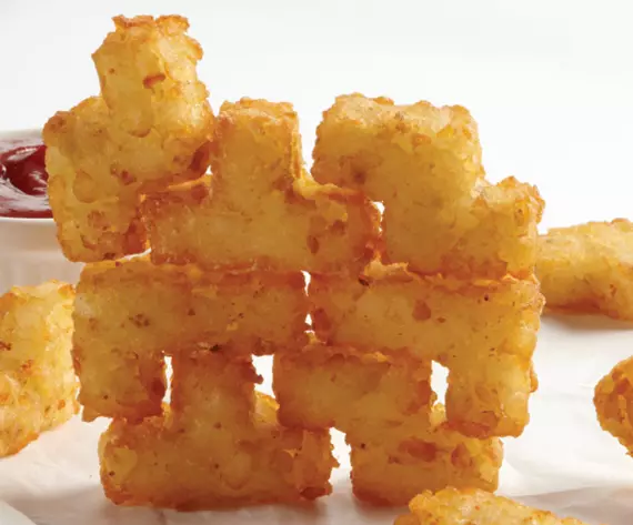 Poteto ndị a mgbagwoju anya na-ahapụ gị ka ị jiri Tater Tots gwuo Tetris 3342_1