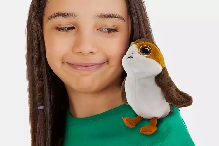 Disney Star Wars Porg Mini magnetischer Schulterplüsch