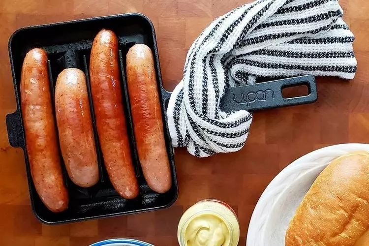 UPAN Cast Iron Sausage Fry Pan