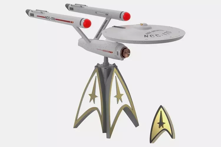 Hallmark Star Trek U.S.S. Enterprise Musical Tree Topper 3589_2