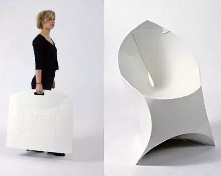 Flux Chair พับได้แบบเรียบ ประกอบเข้ากับที่นั่งแบบ Origami-like 3894_1