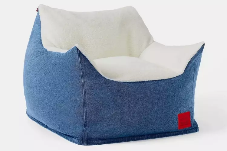 Levi's x Target Denim & Sherpa Bean Bag Chair 450_2