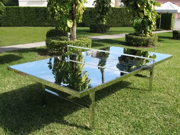 Chrome Ping Pong Table ဖြင့် Luxury Table Tennis ကစားပါ။ 4542_1