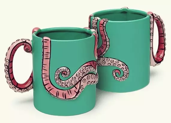 Summon A Baby Kraken Los Ntawm Koj Kas Fes Nrog Lub Tentacle Mug 5207_1