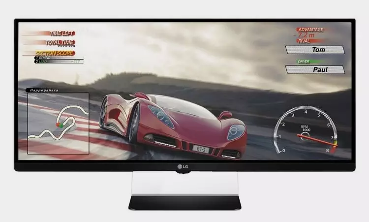 LG 21:9 itin platus žaidimų monitorius