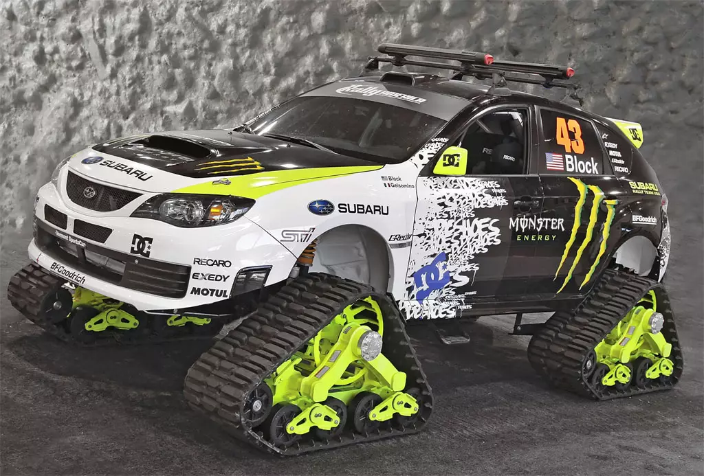 A Subaru WRX STI TRAX durva hóban ekézik magas fokozatban 6226_1