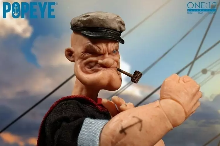 Mezco One:12 រូបភាពសកម្មភាព Popeye សមូហភាព 6544_1