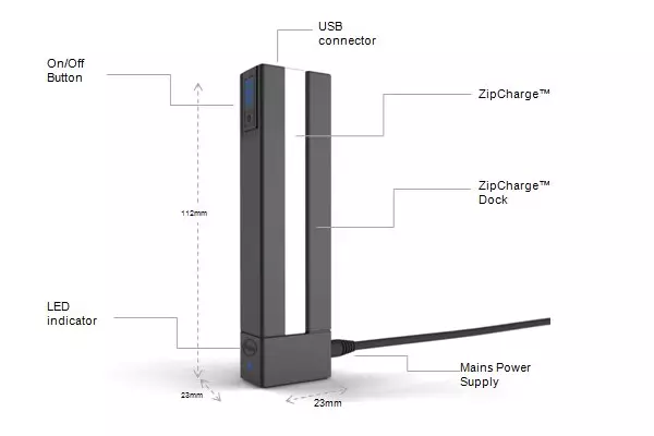 Freeplay ZipCharge laai binne 60 sekondes, goed vir 8 ure se telefoon bystand