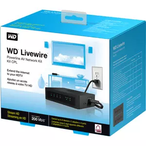 WD Livewire Powerline 200Mbps تي اليڪٽريڪل وائرنگ تي توهان جي ڊيٽا کي اسٽريم ڪري ٿي 703_1