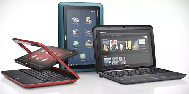 Dell Inspiron Duo بوسٽ فلپ-ارائونڊ ڪنورٽيبل ڊيزائن