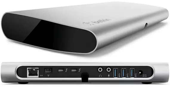 Thunderbolt Express Dock waa IO Hub oo dhan-ku-jira oo qurux badan