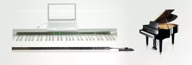 Piano Maestro na-eme ka mmụta Piano dị mfe na LEDs 8696_1