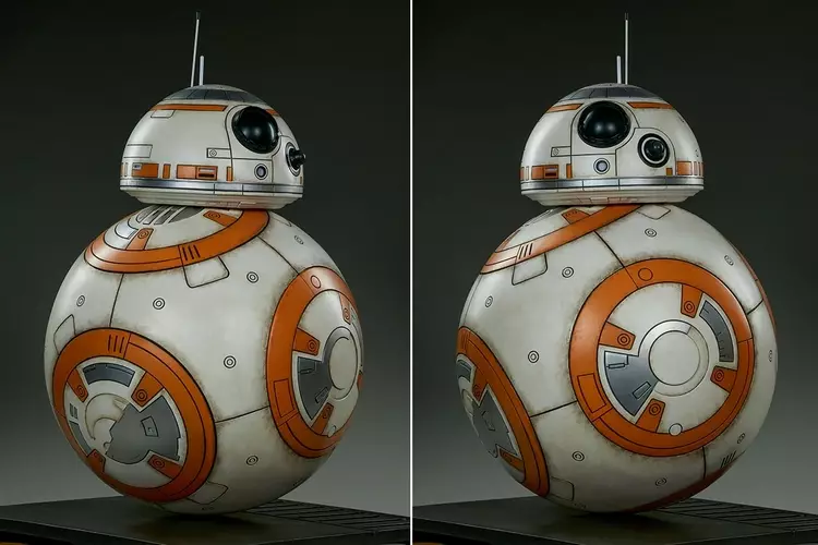 Oldalsó gyűjtemény BB-8 életnagyságú ábra