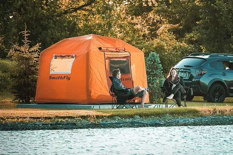 Smithfly Shore Tent උපරිම කඳවුරු පහසුව සඳහා ඔබේ පුම්බන ලද කූඩාරමට මොඩියුලර් තට්ටුවක් එක් කරයි 9982_2